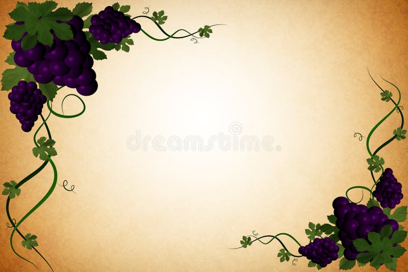 Trauben-Reben stock abbildung. Illustration von wein - 13398519