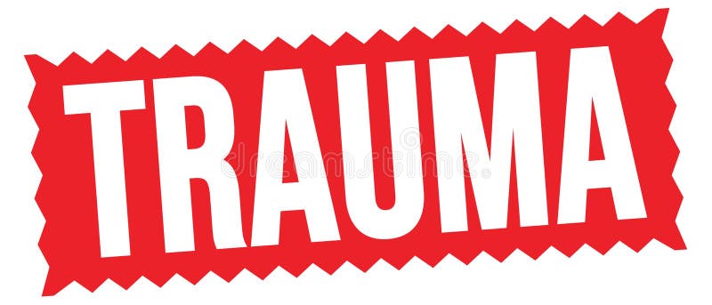 TRAUMA Text Written on Red Stamp Sign Stock Illustration - Illustration ...