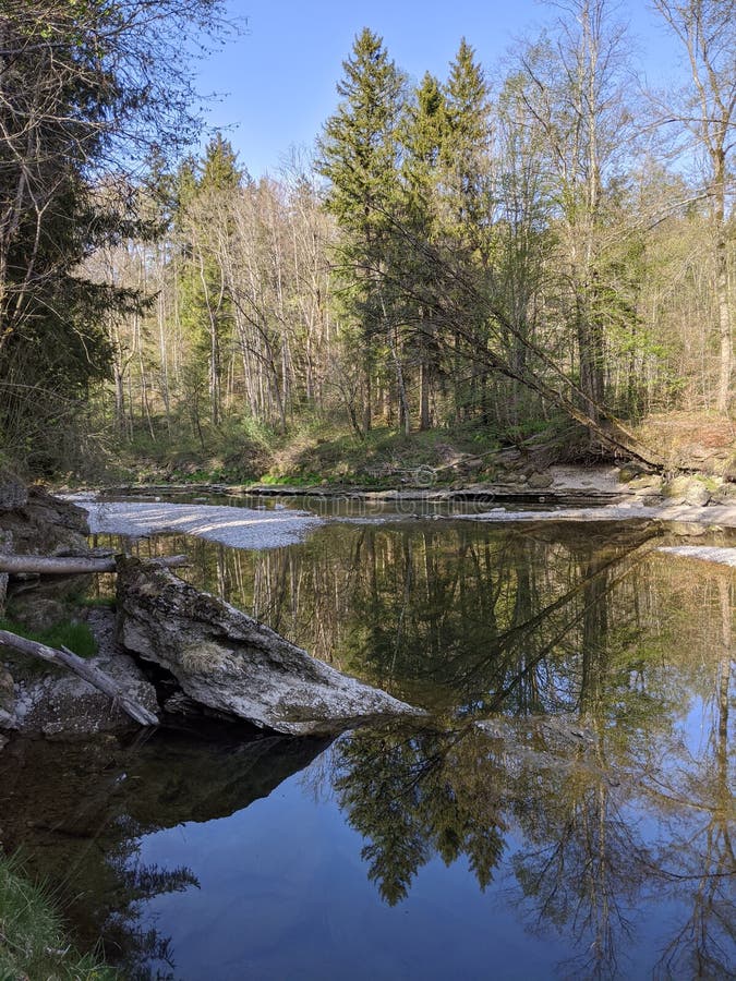 Traun river gorge stock image. Image of germany, river - 209768403