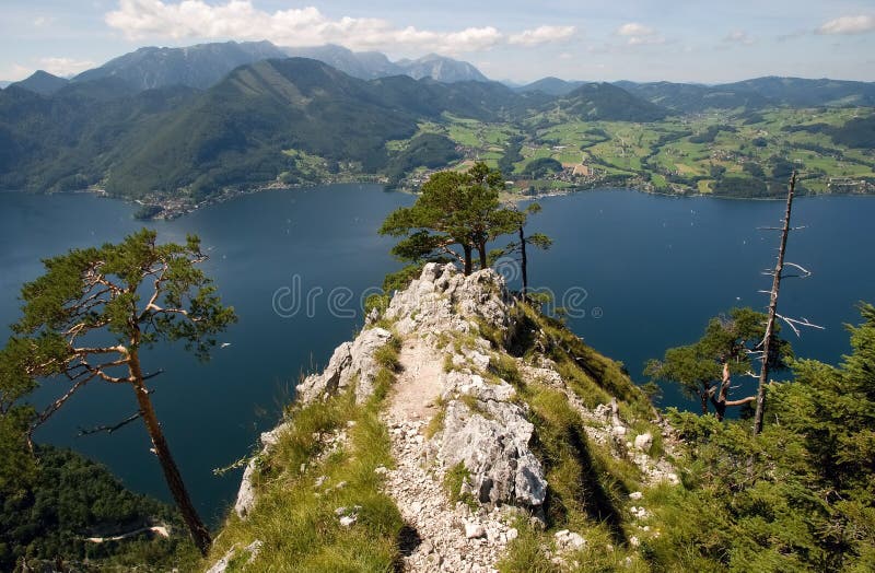 Traunsee, Austria stock photo. Image of sailing, rock - 29325606