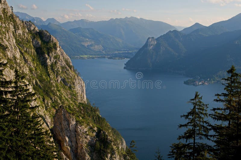 Traunsee, Austria stock image. Image of ship, travel - 29325799