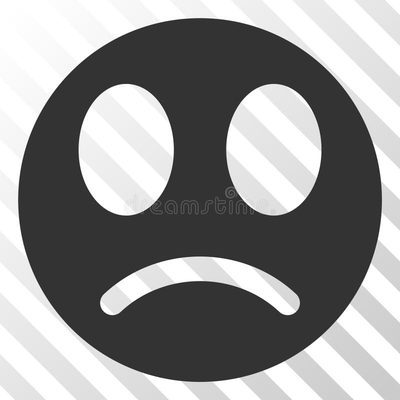 Trauriges Smileypiktogramm Illustrationsart Ist Ein Flaches ...