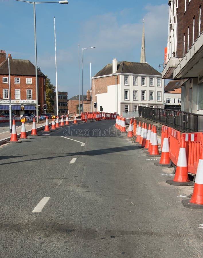 Travaux de route photo éditorial. Image du attention - 64005311