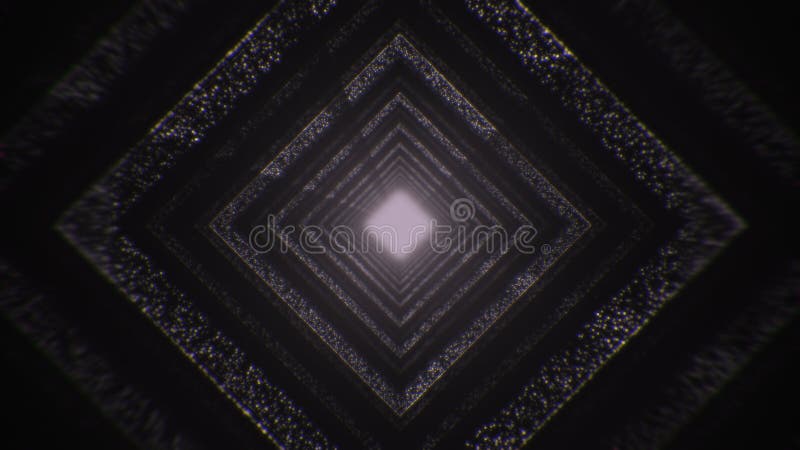 Travel through Abstract Technology Digital LED Tunnel from Dots ...