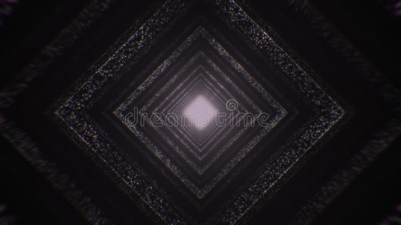 Travel through Abstract Technology Digital LED Tunnel from Dots ...