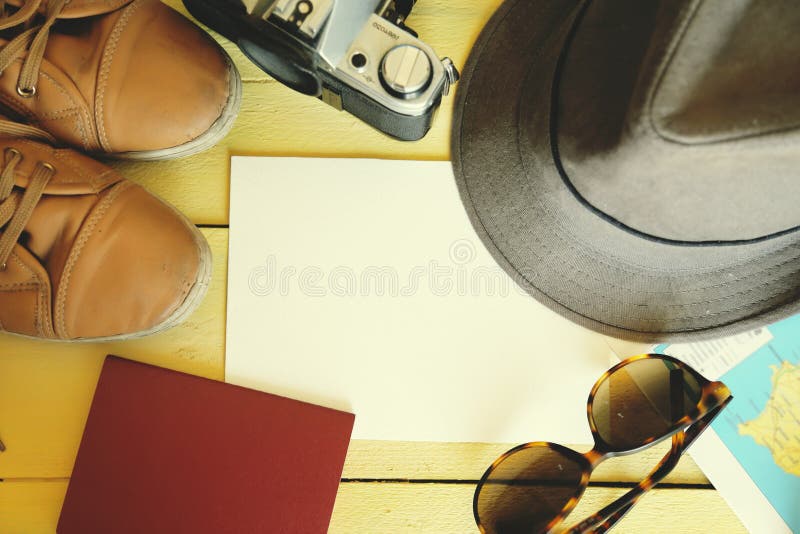 Travel accessories photo stock photo. Image of paper - 76381750