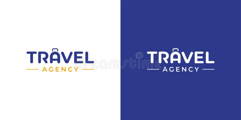Simple Modern Travel Agency Logo. Travel Word Sign with Letter a As ...