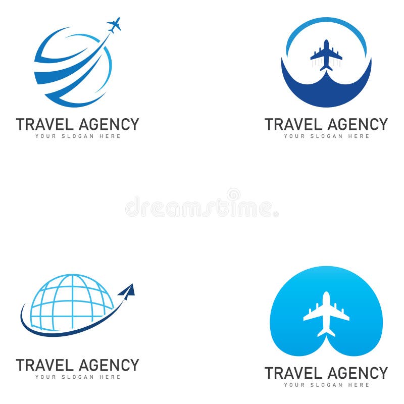 Travel Agency Logo Design Template Vector Stock Vector - Illustration ...