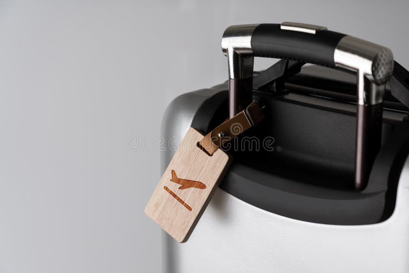 Travel & Airplane Name Tag for Tourism Concept Stock Image - Image of ...