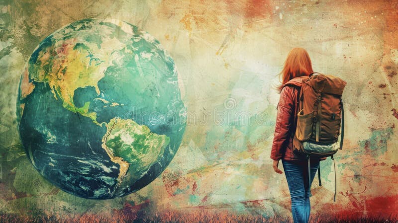 Travel Around the World. Dream To Travel Around the World Stock Photo ...