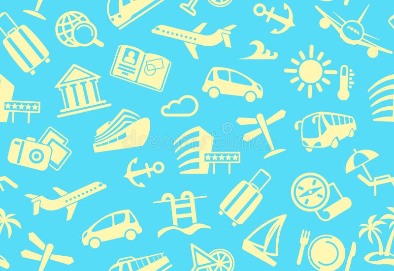 Travel Background. Vector Illustration Stock Vector - Illustration of ...