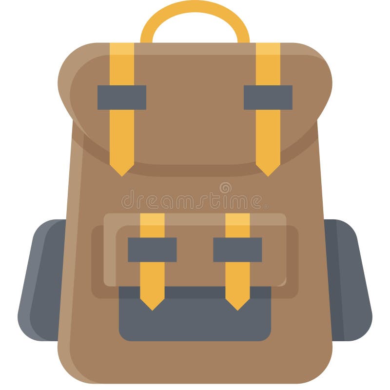 Travel Backpack Icon, Summer Vacation Related Vector Stock Vector ...