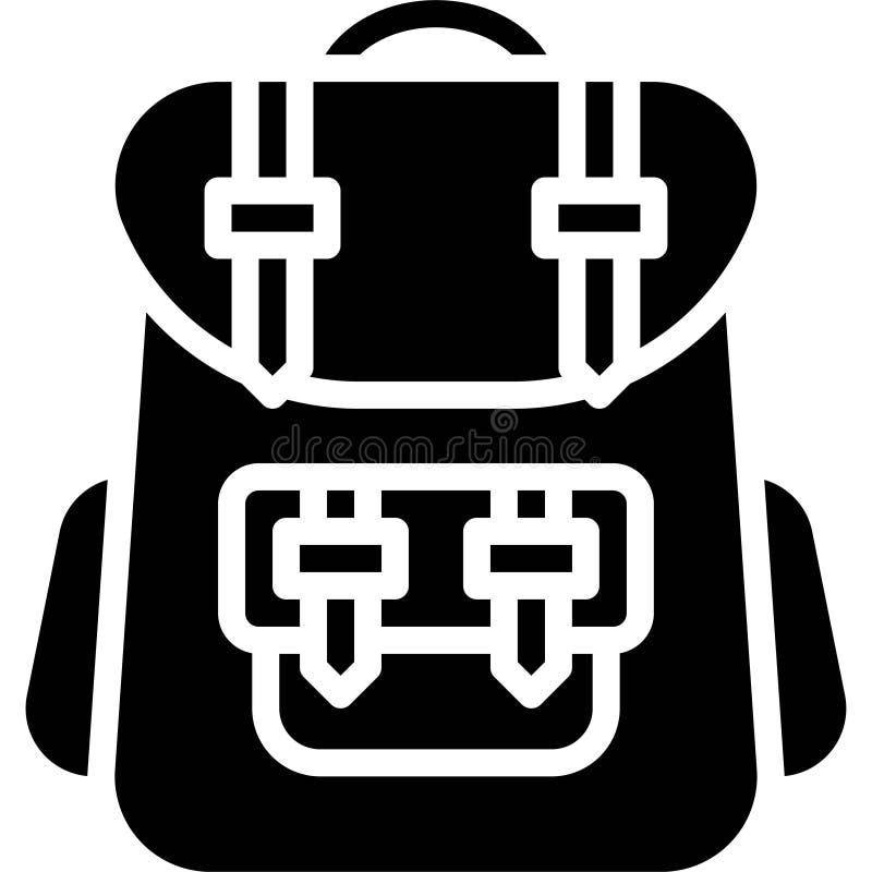Travel Backpack Icon, Summer Vacation Related Vector Stock Vector ...