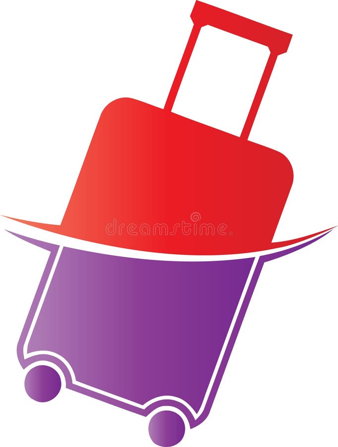 Travel bag logo concept stock vector. Illustration of enjoy - 80519878