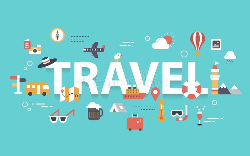 Travel banner stock vector. Illustration of bird, pass - 97692771