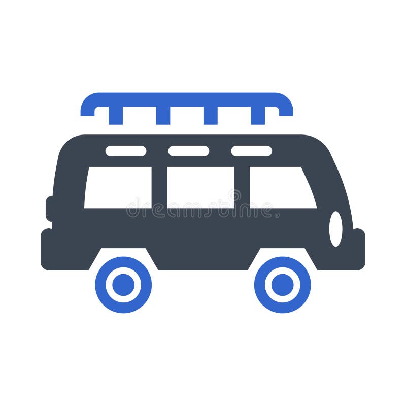 Travel bus icon stock vector. Illustration of minivan - 273799742
