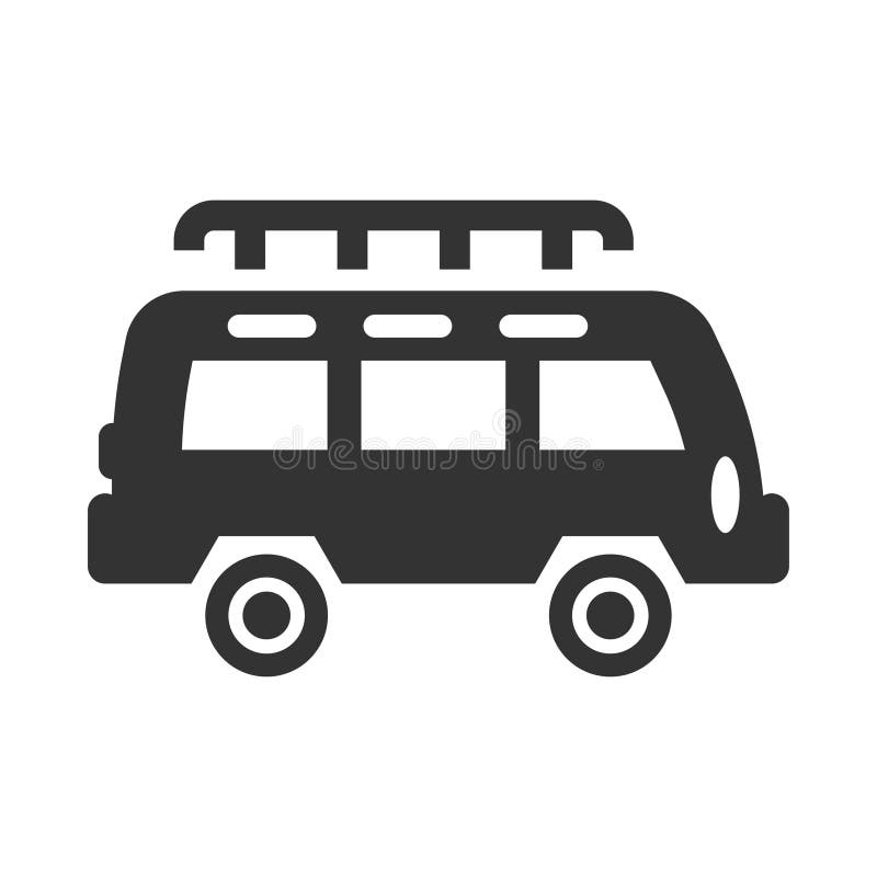 Travel bus icon stock vector. Illustration of minivan - 273799880