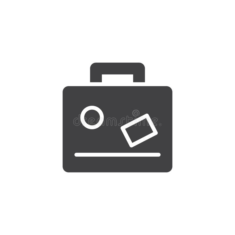 Travel case outline icon stock vector. Illustration of portfolio ...