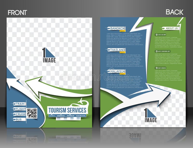 Travel Center Flyer Design stock vector. Illustration of corporate ...