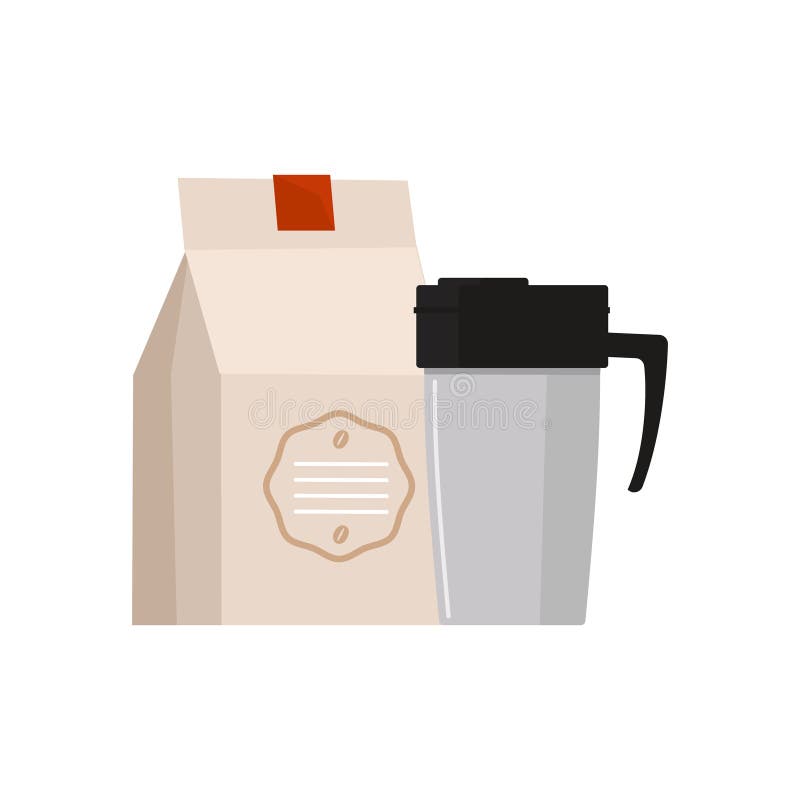 Travel Coffee Mug Vector