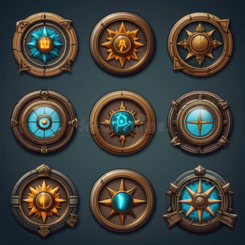 Adventure Compass Game Ai Generated Stock Photo - Image of arrow, west ...