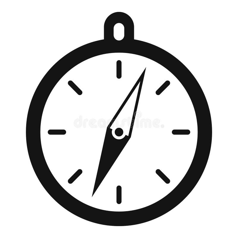 Travel Compass Icon, Simple Style Stock Vector - Illustration of symbol ...