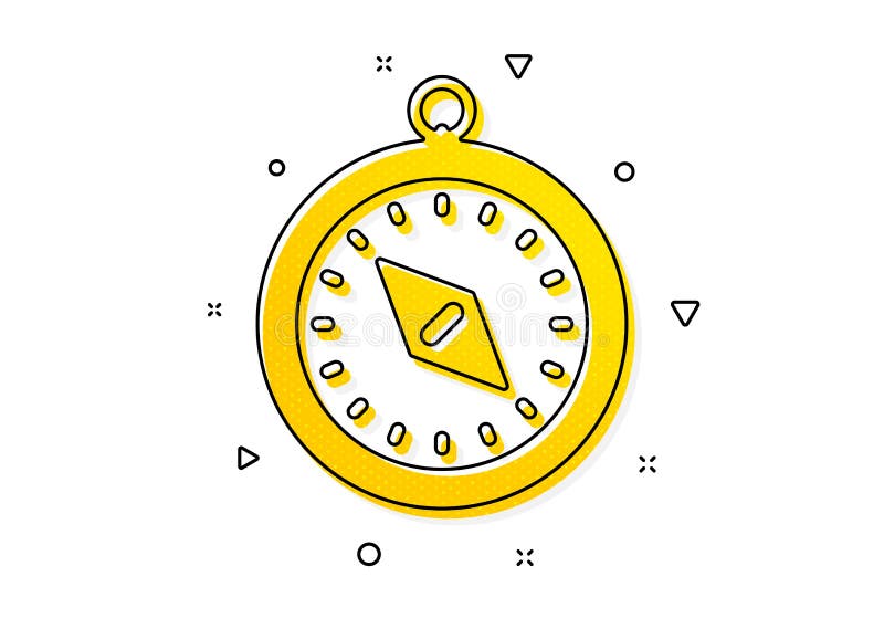 Travel Compass Icon. Trip Sign. Vector Stock Vector - Illustration of ...