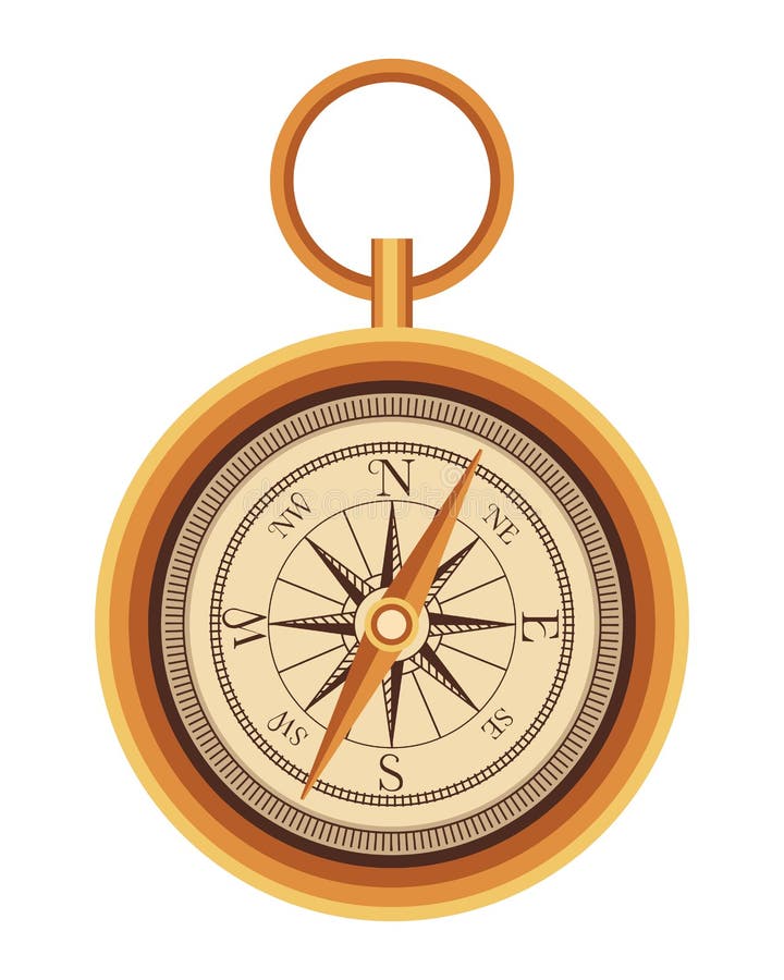 Travel compass icon stock vector. Illustration of sign - 135448406