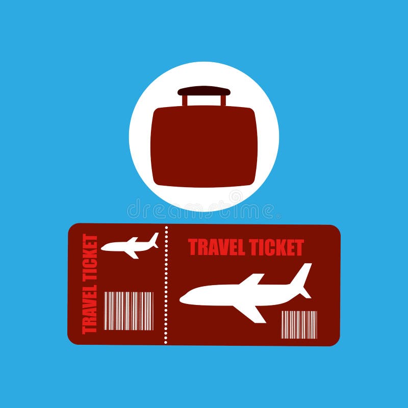 Travel Concept Airline Ticket Stock Vector - Illustration of flight ...