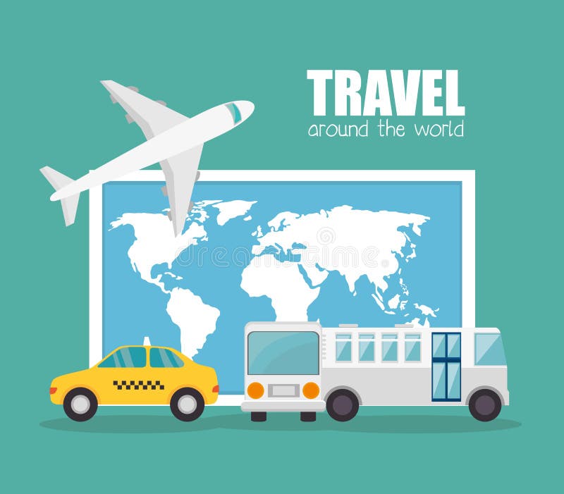 Travel concept design stock illustration. Illustration of flight - 71734972