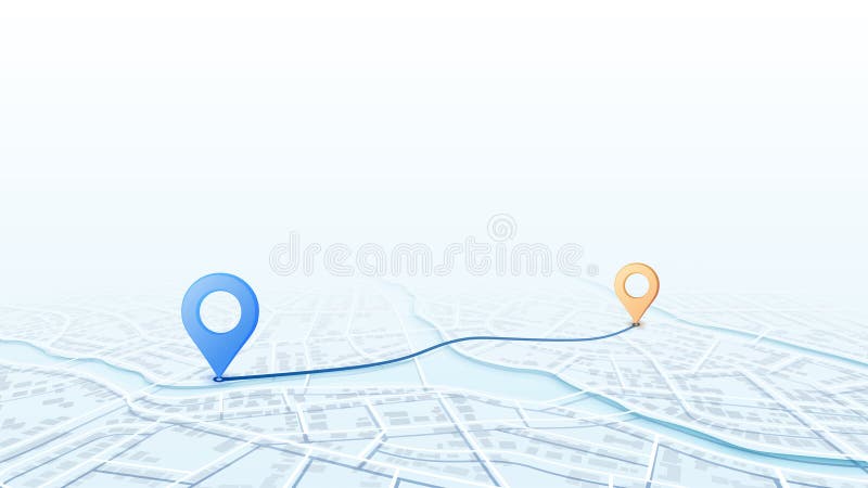 Travel Concept. Geolocation and Abstract GPS Navigation, Online ...