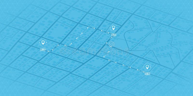 Travel Concept. Geolocation and Abstract GPS Navigation, Online ...