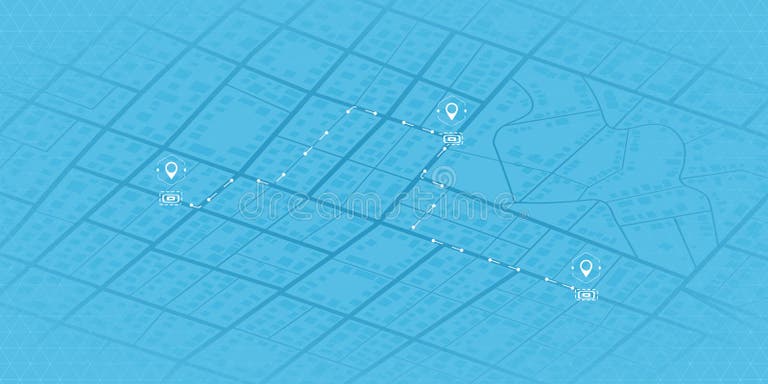 Travel Concept. Geolocation and Abstract GPS Navigation, Online ...