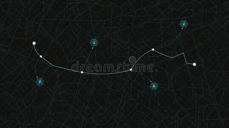 Travel Concept. Geolocation and Abstract GPS Navigation, Place Mark ...