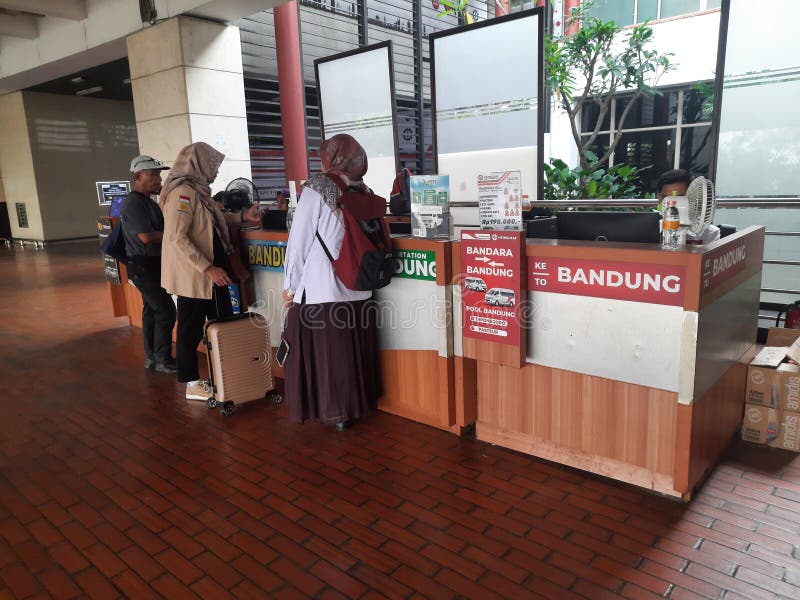 Travel Counter To Bandung, West Java Editorial Photo - Image of smiling ...
