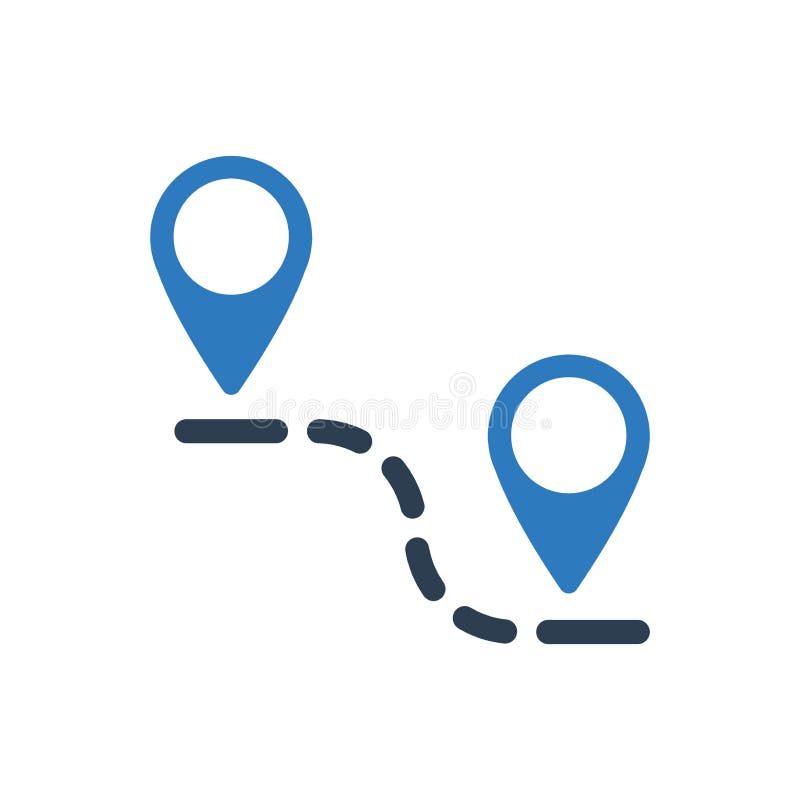 Travel Destination Icon stock vector. Illustration of positioning ...