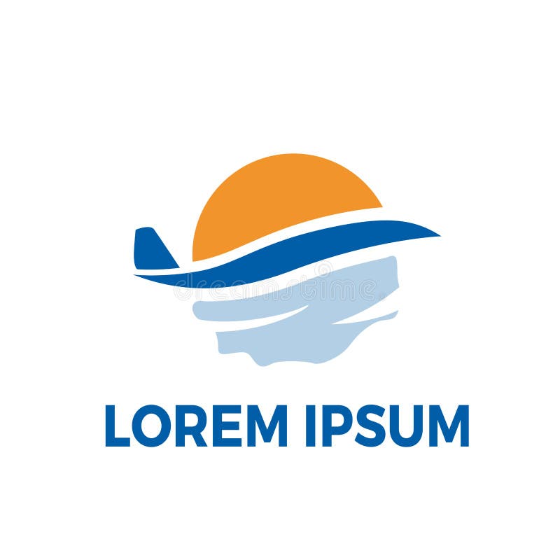 Travel Destination Vector Logo Design Template Stock Vector ...