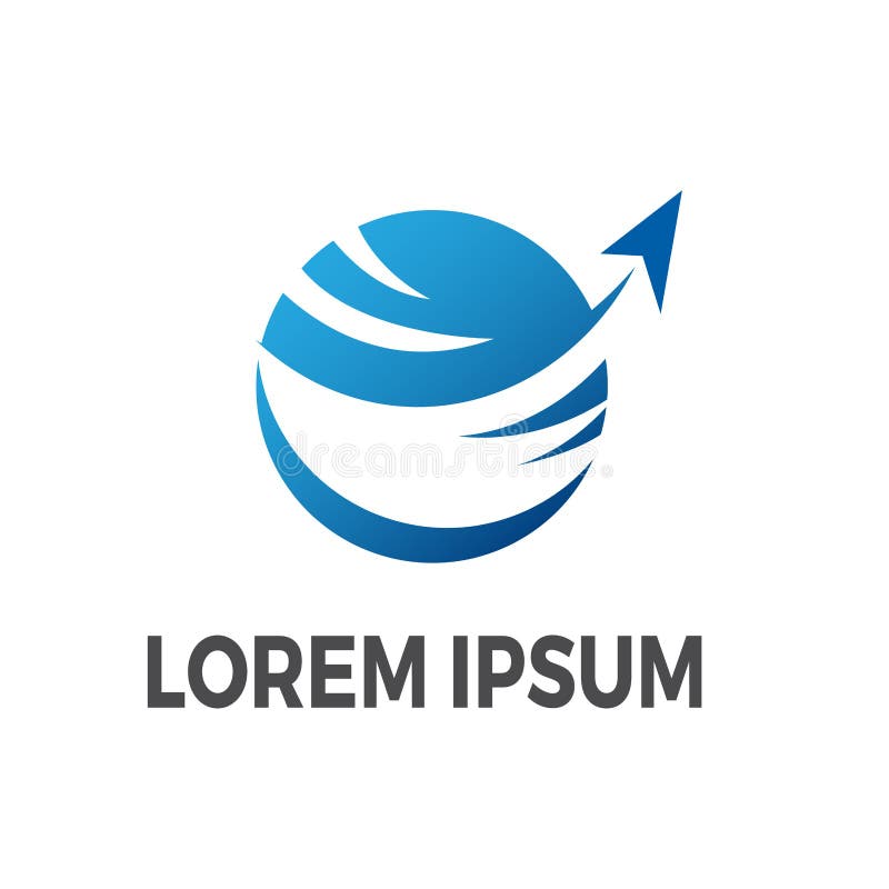 Travel Destination Vector Logo Design Template Stock Vector ...