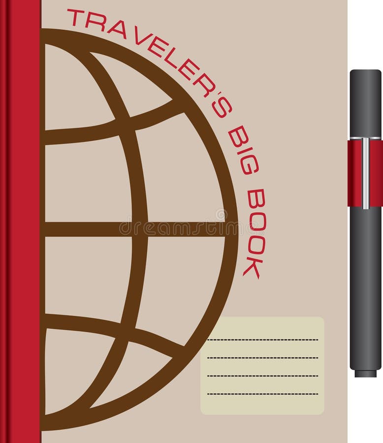 Travel Diary stock vector. Illustration of sport, brown - 196807264