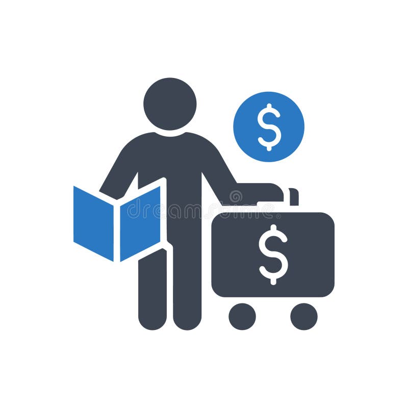 Travel Expense Icon stock vector. Illustration of suitcase - 361729387