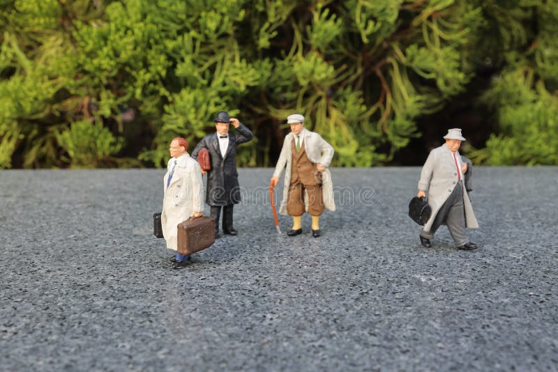 Miniature Figure on Travel Figure , Using for Business Travel Stock ...
