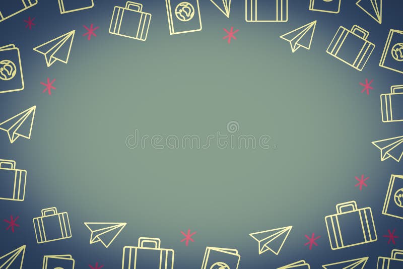 Travel frame background stock illustration. Illustration of trendy ...