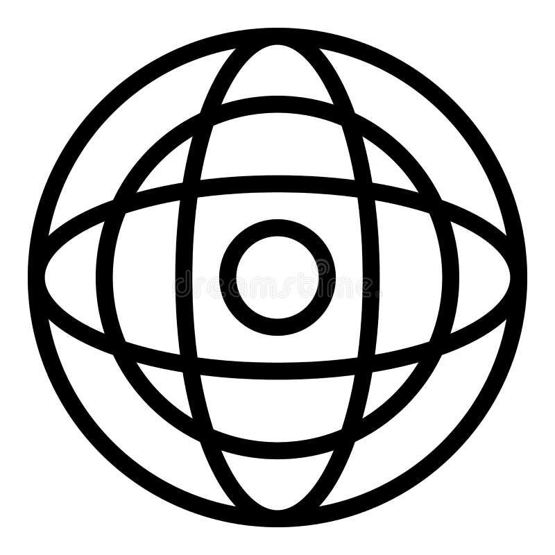 Travel Globe Icon Outline Vector. World Around Stock Vector ...