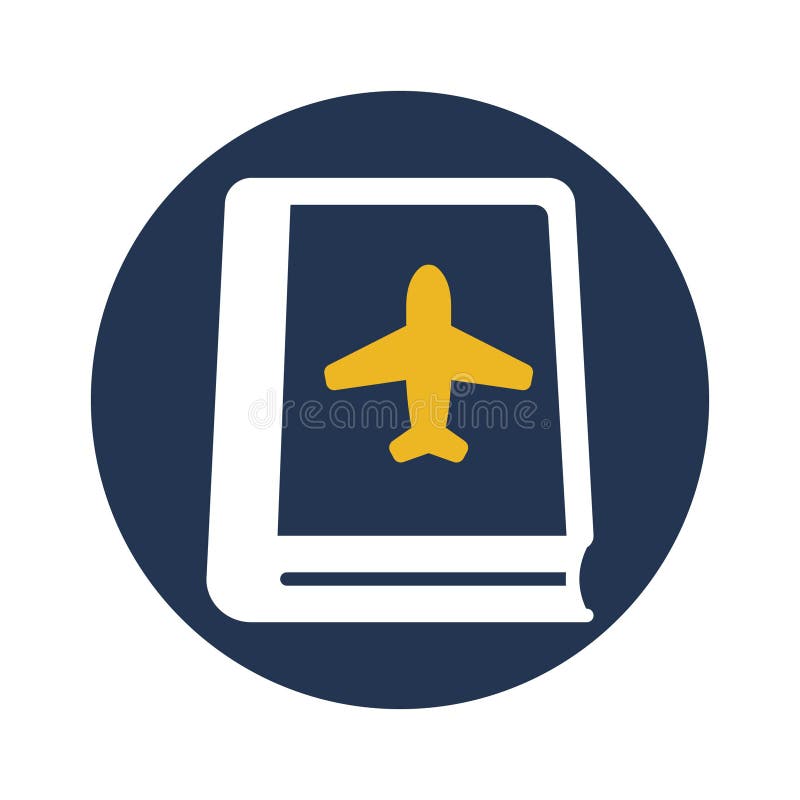 Travel Guide Book, Book, Travel, Airplane Fully Editable Vector Icon ...