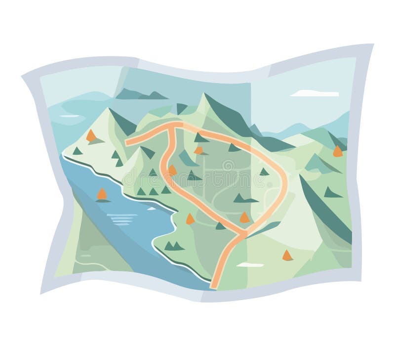 Travel Guide Icon Symbolizes Adventure and Exploration Stock Vector - Illustration of geography ...
