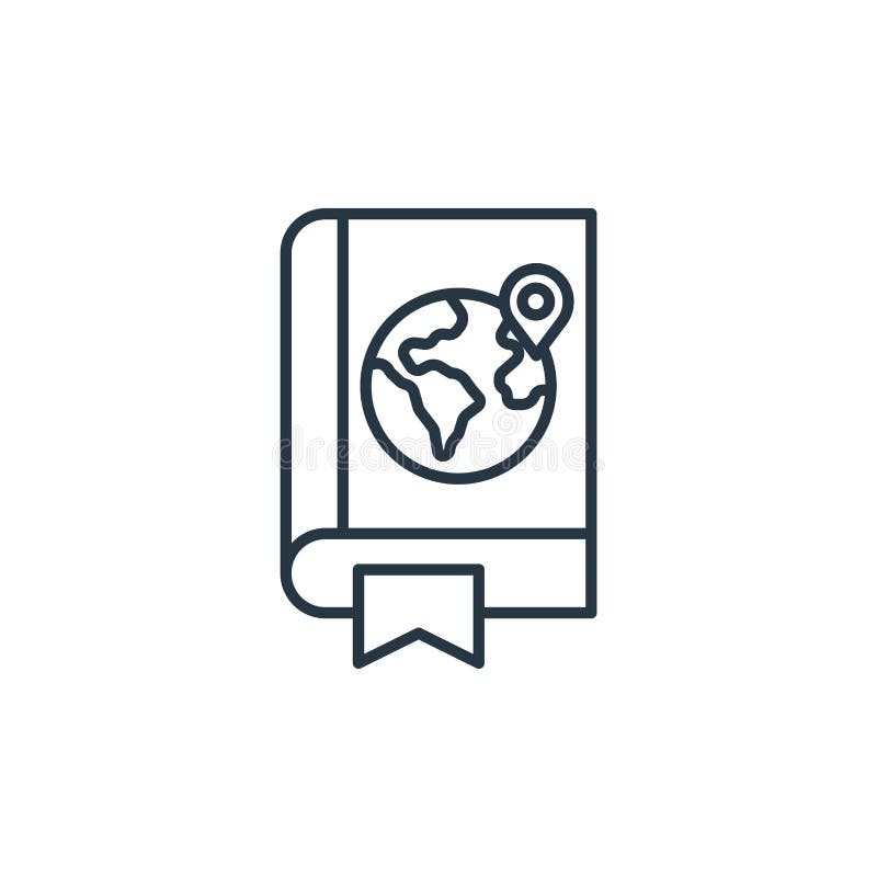 Travel Guide Icon Vector from Travel Concept. Thin Line Illustration of ...