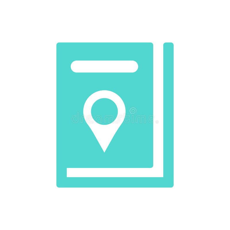 Travel Guide Icon Vector Sign and Symbol Isolated on White Background ...