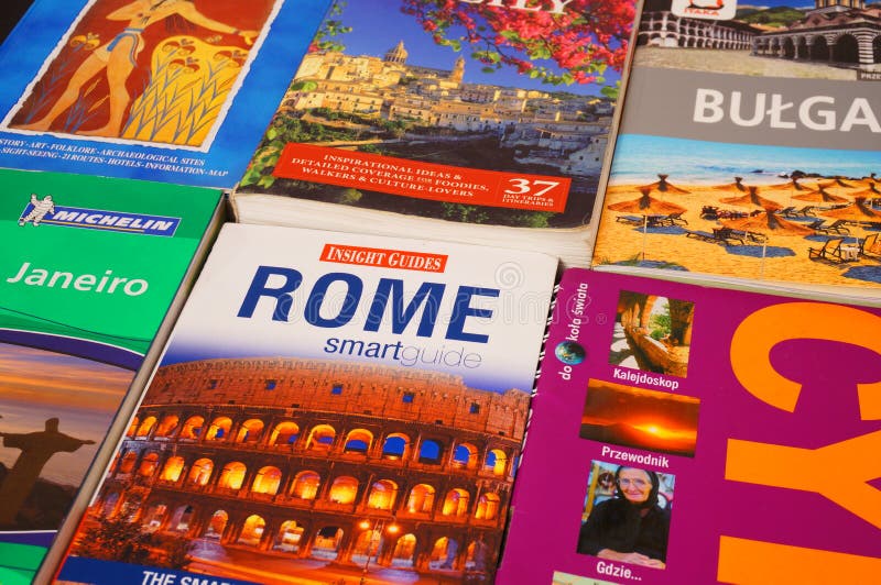 Travel guides editorial photography. Image of support - 35832497