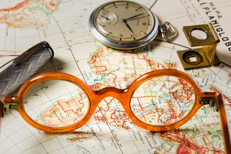 Travel in history stock image. Image of world, retro - 37983063