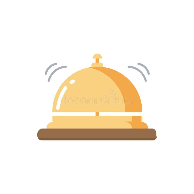 Travel Hotel Bell Illustration Icon Stock Vector - Illustration of ...